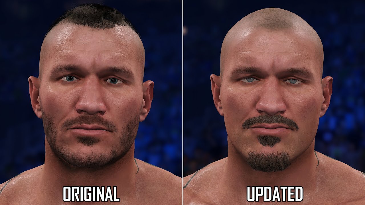 WWE 2K22: New Randy Orton 1.18 Update vs Original (Model Comparison ...
