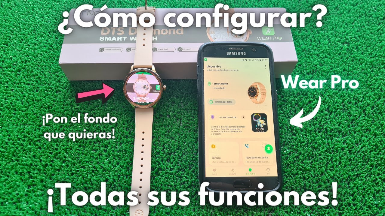 ¿Cómo Configurar tu Smartwatch DTS Diamond con la APP Wear Pro? - YouTube