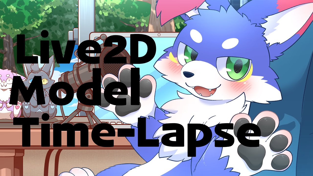 Live2D Model Time-Lapse 「ルーシアン待機画面/エンド画面」 - YouTube