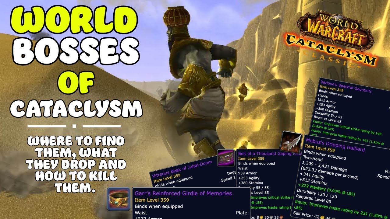 The 5 bosses of Cataclysm that drop PRE RAID BIS | Cataclysm Classic ...