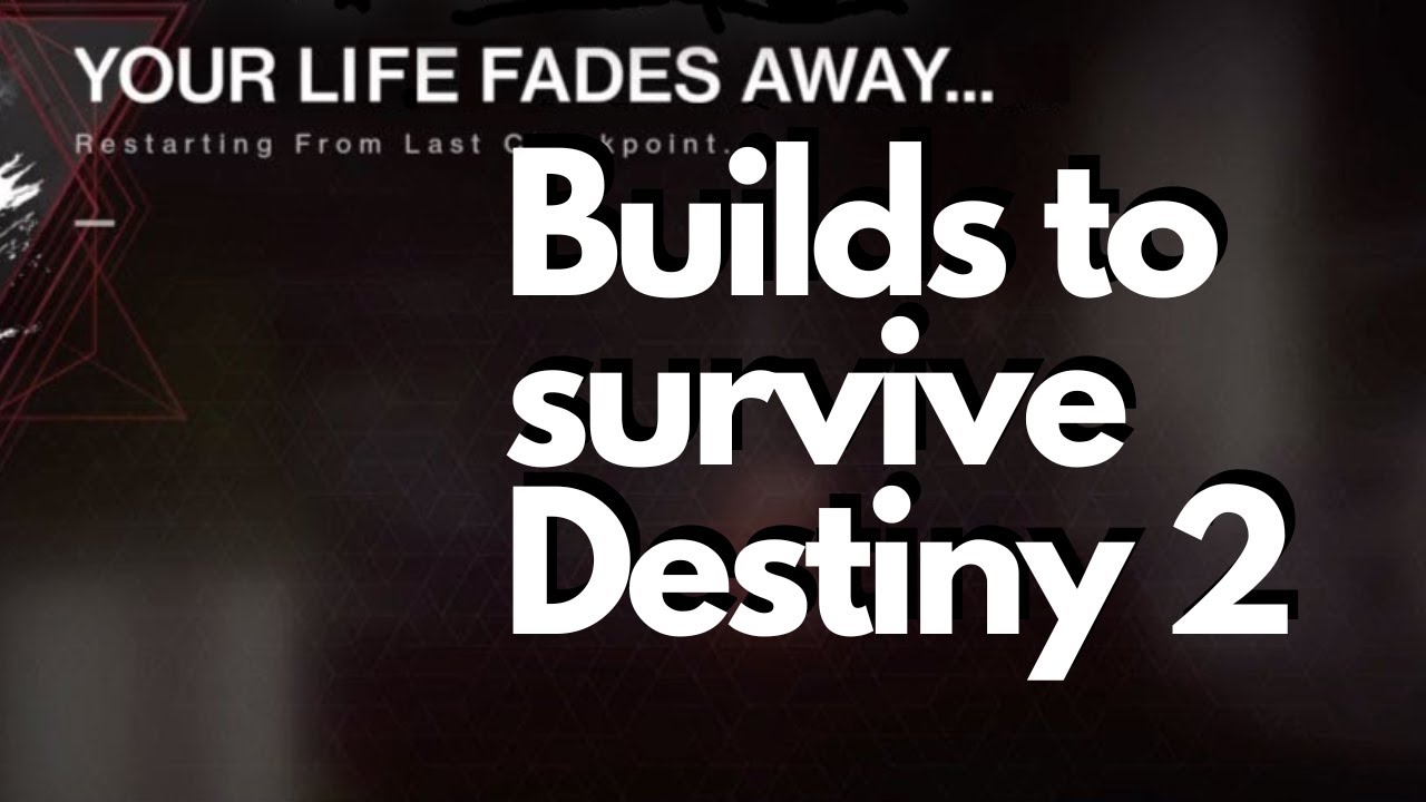 Builds to stay alive| Destiny 2 - YouTube