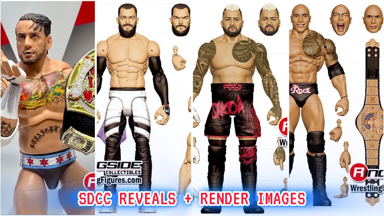 WWE Mattel SDCC 2024 More Reveals + Render Images - YouTube