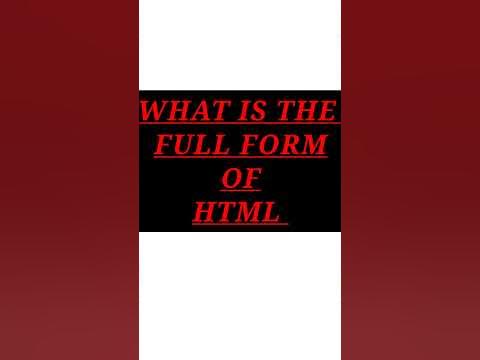 WHAT IS THE FULL FORM OF HTML.//WHAT IS HTML??||MINDLY CODE CODES ARE ...