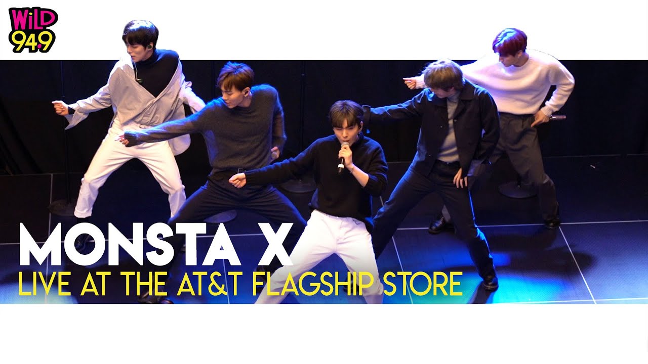 Monsta X Live At The AT&T Flagship Store In San Francisco With WiLD 94. ...