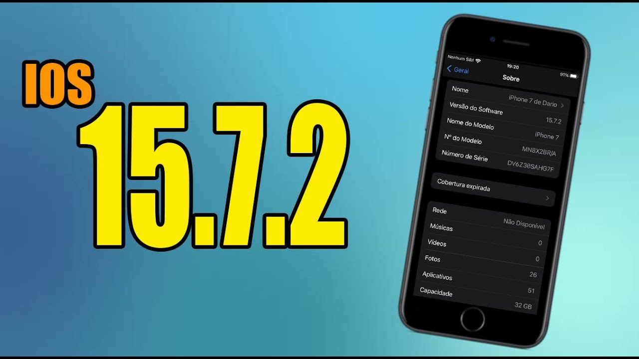 IOS 15.7.2 PARA O IPHONE 7 I CONFIRA AS NOVIDADES E COMO ESTA O ...