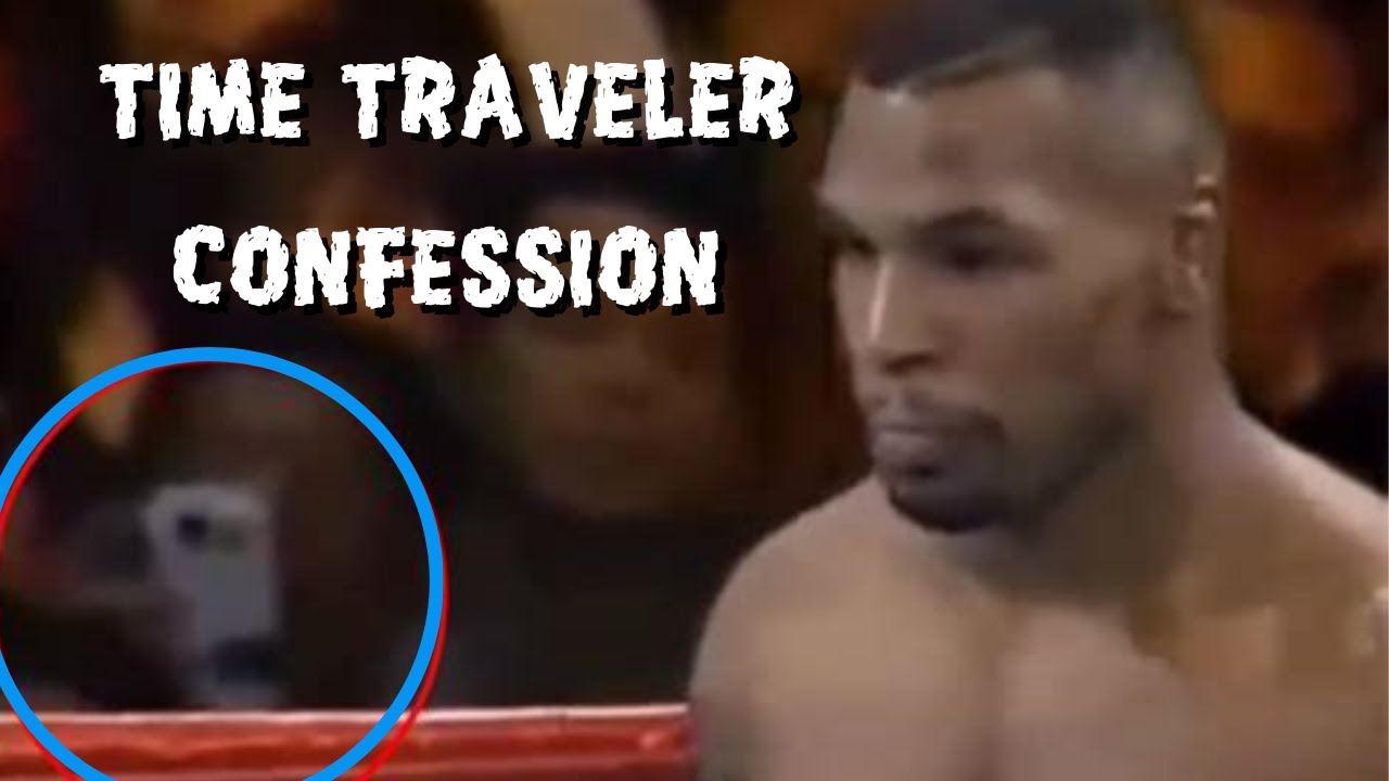 Mike Tyson 1995 Fight | Time Traveler seen Using a Smart Phone - YouTube
