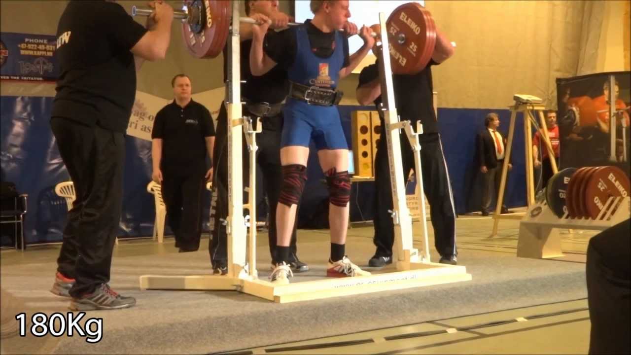 Jostein Fiveltun 500kg totalt @ -74 - 3.plass Ungdom NM 2012 - YouTube