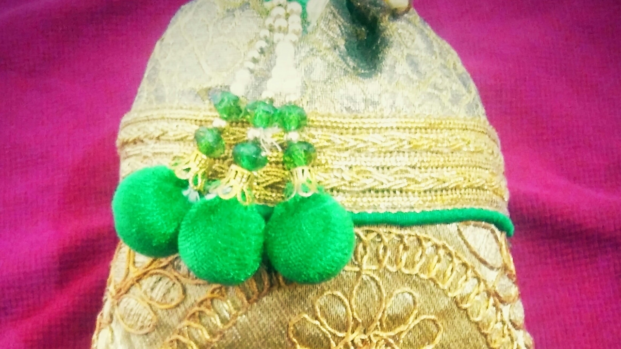 पोटलि, Without machine Simple Potli bag ,how to make fabric pouch in 5 ...