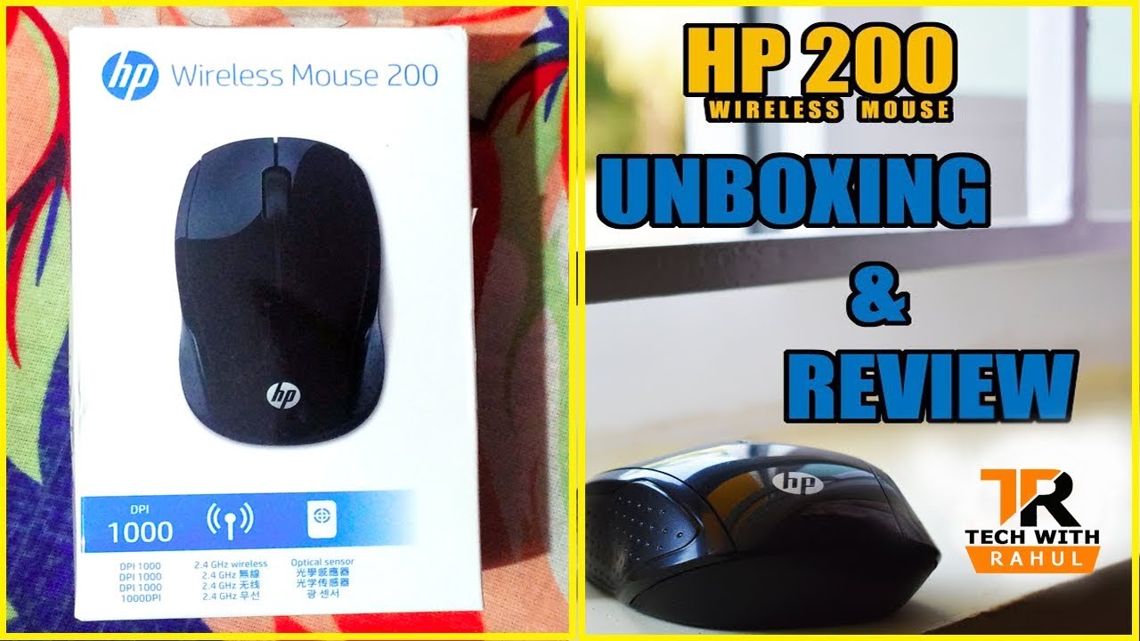 HP 200 Wireless Mouse Unboxing & Review With Full Details | In Hindi ...