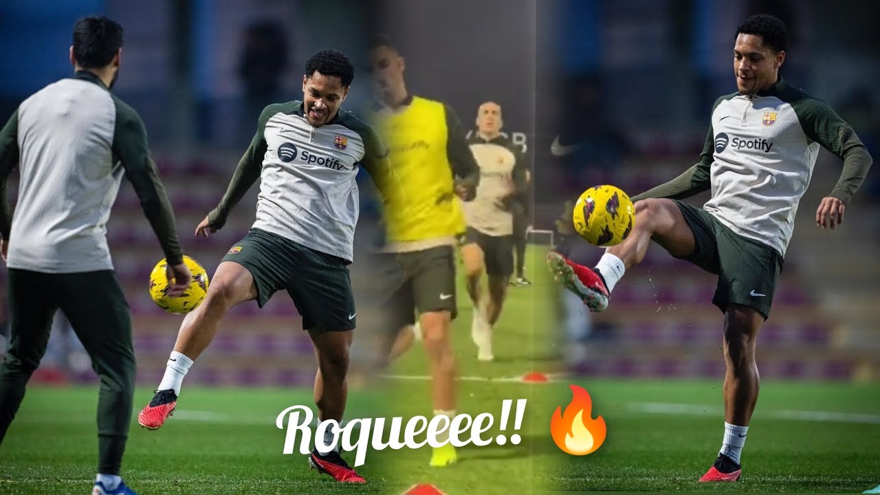 Vitor Roque first Barcelona training session 🔥, true skillful ...