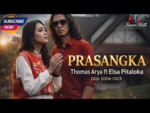 Prasangka - Thomas Arya ft Elsa Pitaloka | Lagu Melayu Slow Rock Paling Sedih cover IA video lirik 💔