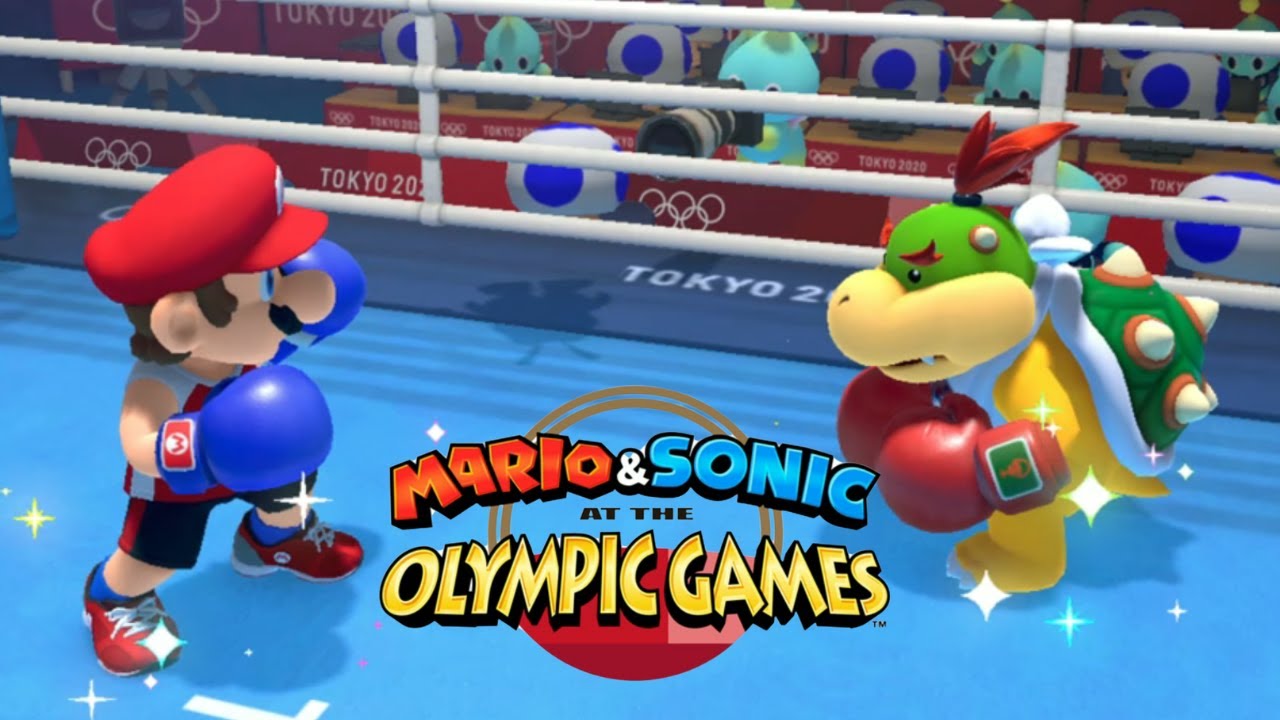 Mario & Sonic At The Olympic Games Tokyo 2020 Boxing Mario VS Bowser Jr ...