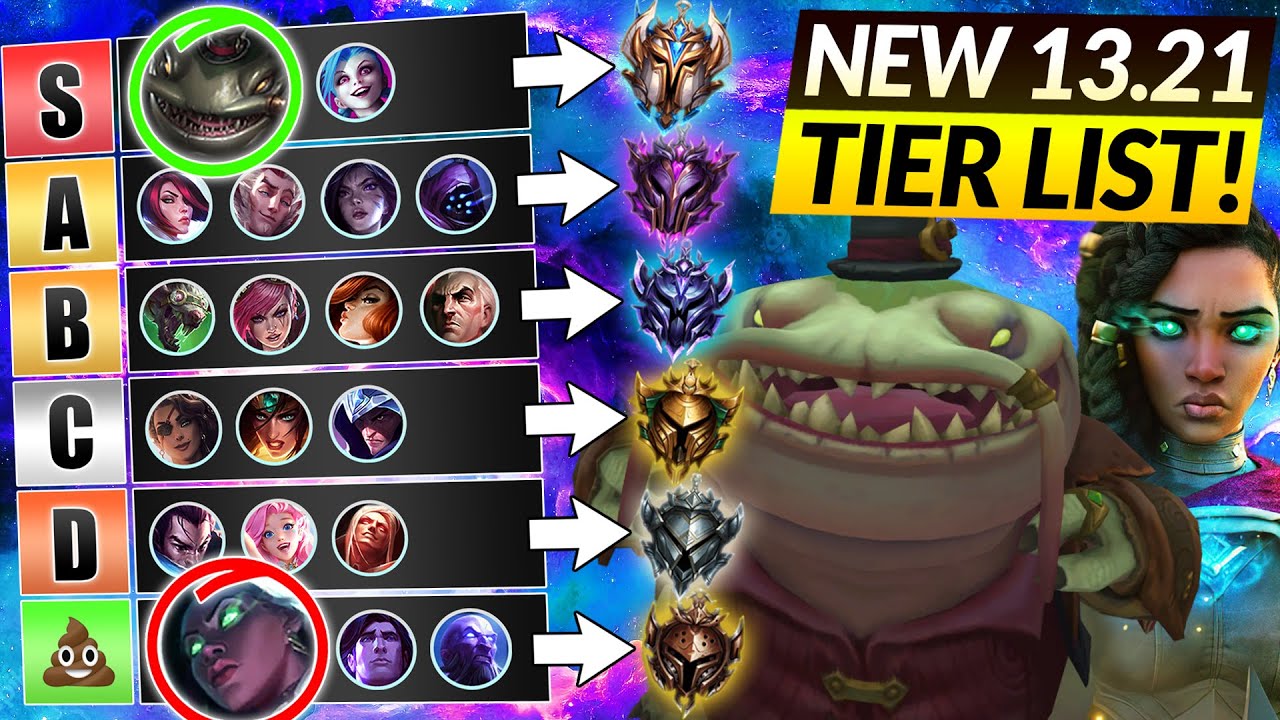 NEW Patch 13.21 TIER LIST (UPDATED!) - BEST META Champions to MAIN ...
