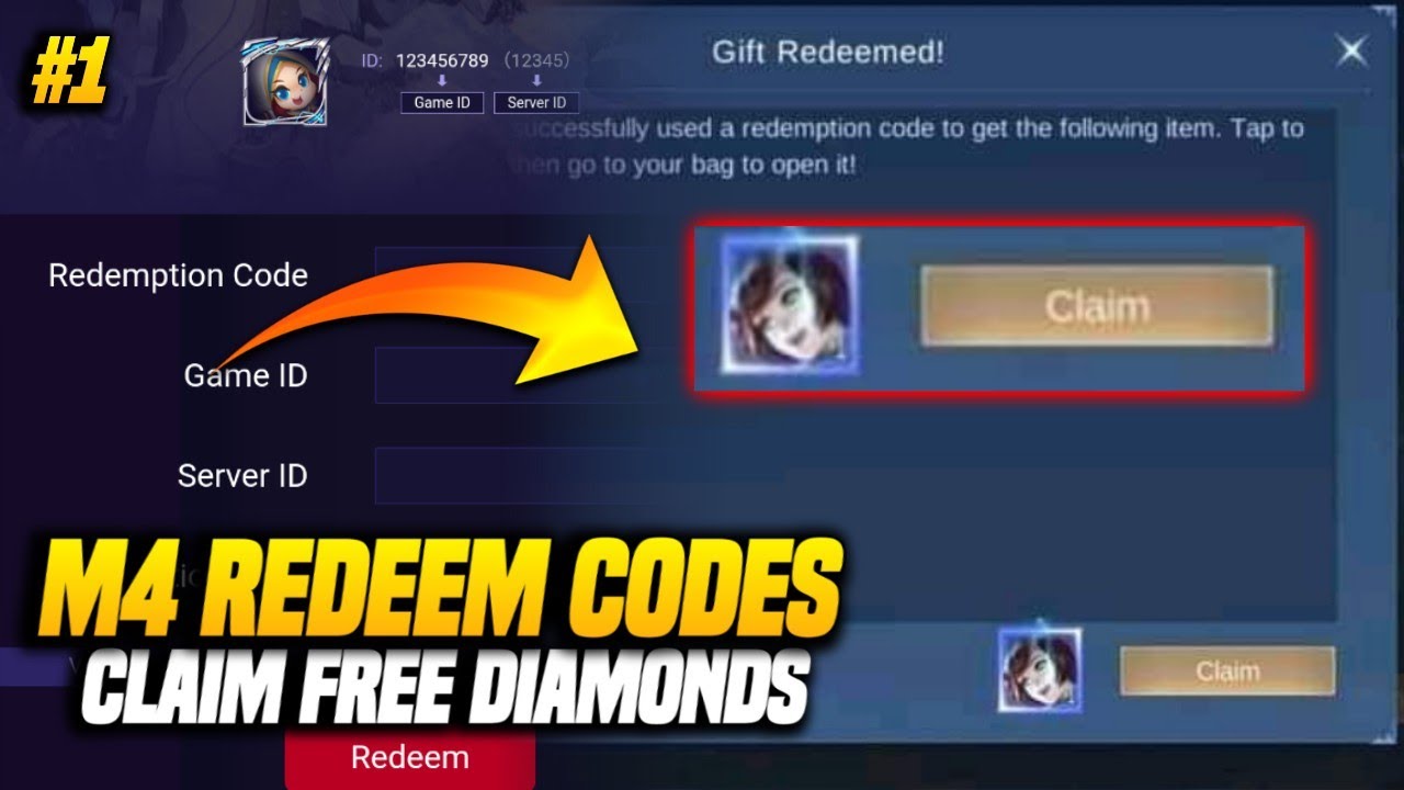 NEW MLBB M4 REDEEM CODES | CLAIM FREE PERMANENT SKINS AND DIAMONDS ...