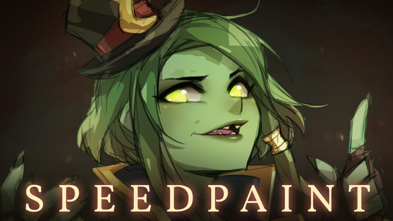 [Speedpaint] Genderbender Humanoid Tahm Kench - YouTube