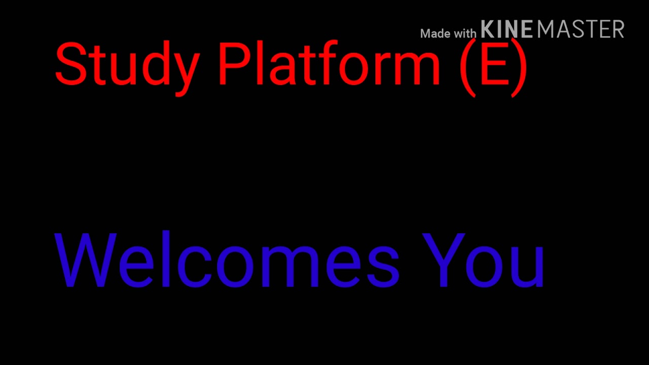 Study Platform (E) Intro - YouTube