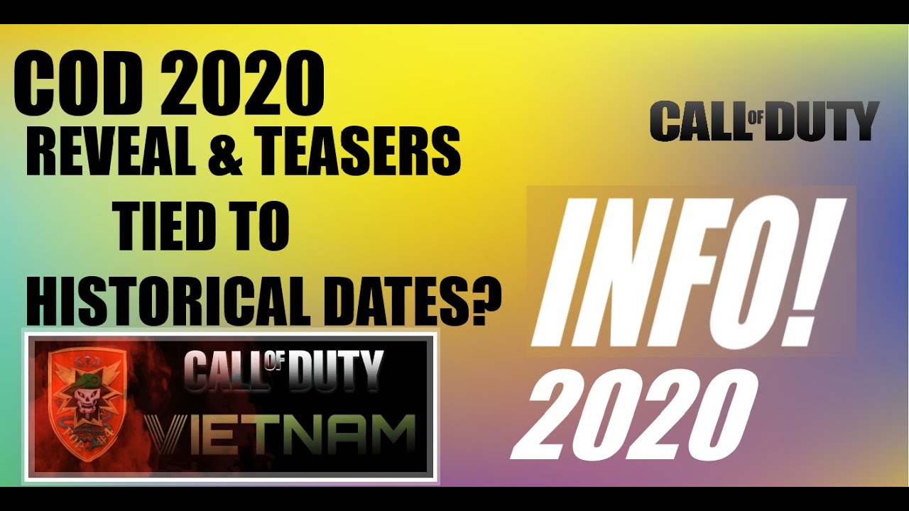 COD 2020 REVEAL / TEASERS TIED TO COLD WAR EVENTS? - YouTube
