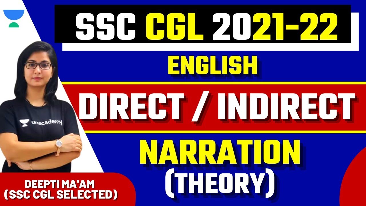 Ssc Cgl 2021 22 Direct And Indirect Narration Theory English Ssc