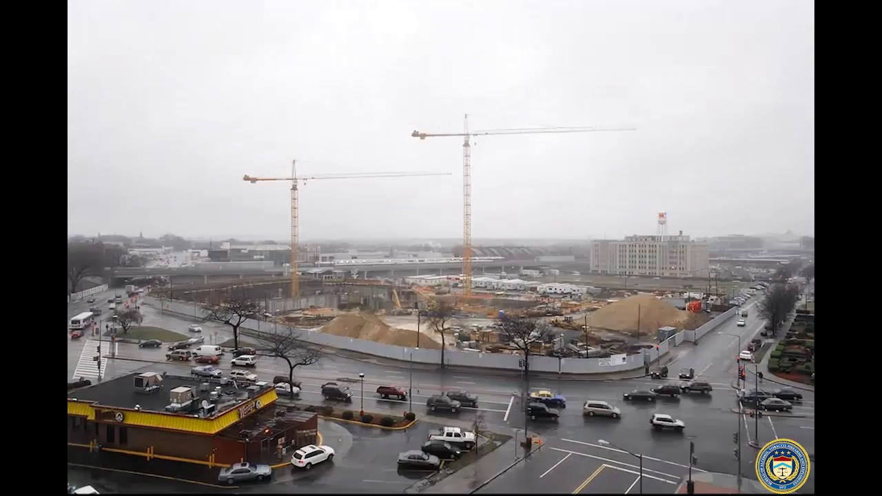 ATF Ariel Rios Building Contruction time lapse - YouTube