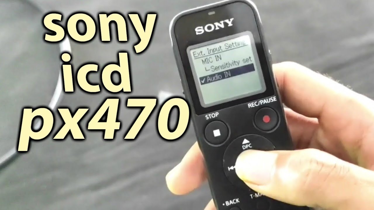 rekam mixer dengan sony icd px 470 - YouTube