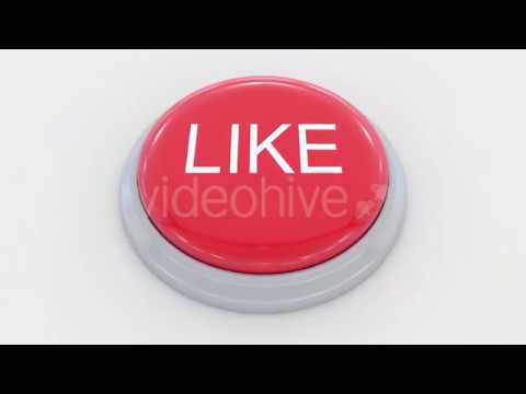 Pushing Big Red Button with Like Inscription - YouTube