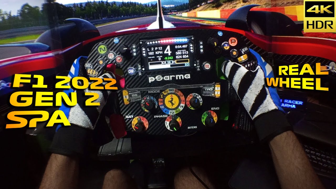 F1 2022 SPA with real F1 75 Wheel Ferrrari Hyper Realistic Sim Racing ...