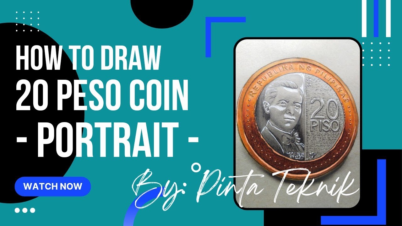 20 PESO COIN PORTRAIT - PART 2 - Step-by-step #arts #drawing #artist # ...