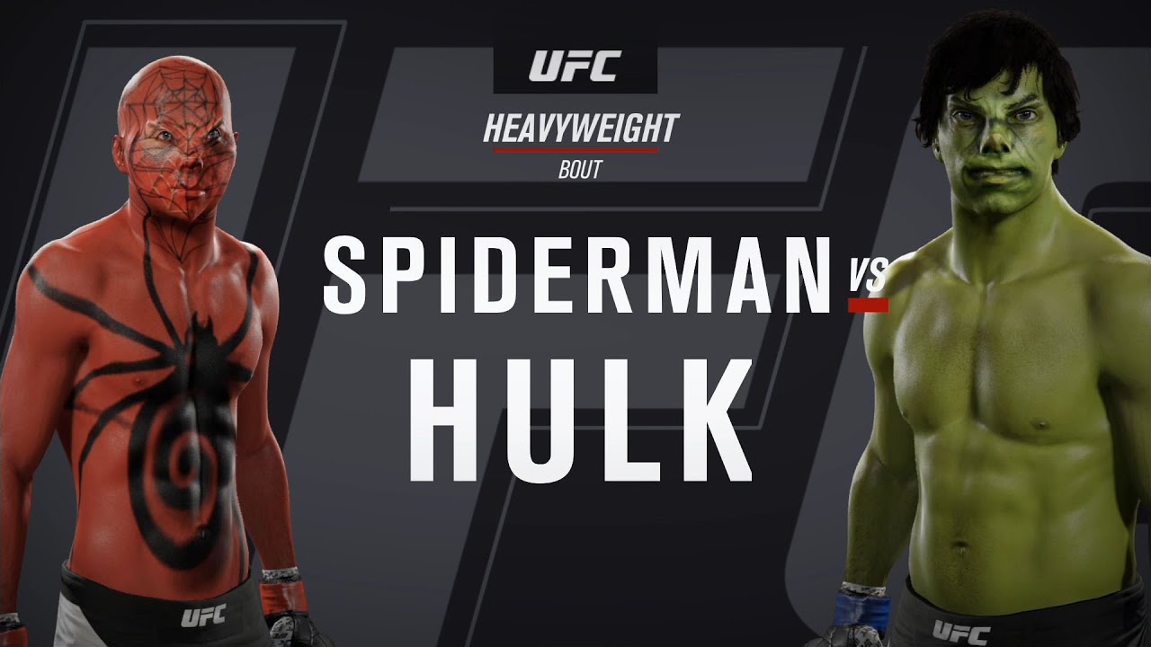 EA Sports UFC 2 - SPIDER-MAN vs HULK | Gameplay (HD) [1080p60FPS] - YouTube