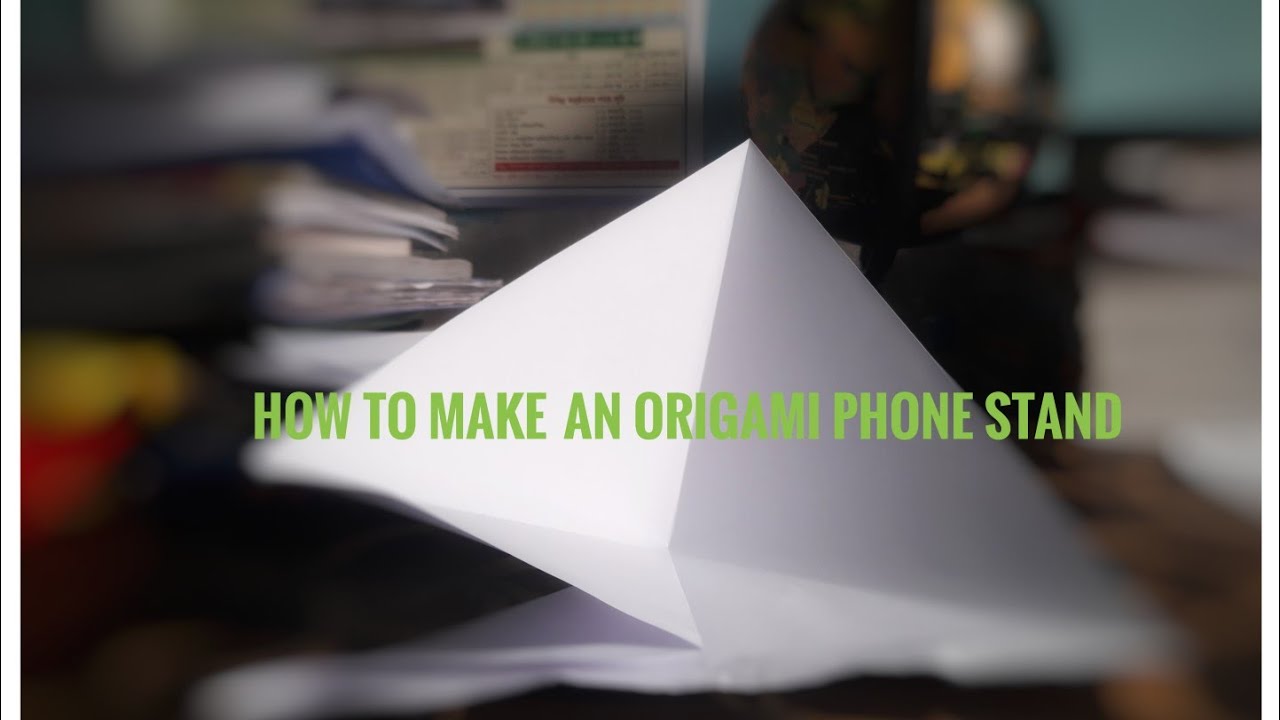 How to fold a landscape phone stand(Dibas'sworld first vidio) - YouTube