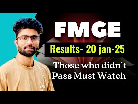 If you didn’t Pass FMGE Jan 25 | Must watch Before you do anything | Dr Ehsan - YouTube