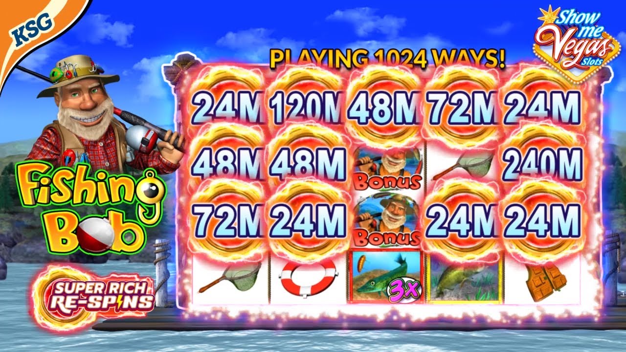 Fishing Bob slots with Super Rich Re-Spins 🎁🐟 🎰💲💲 - YouTube