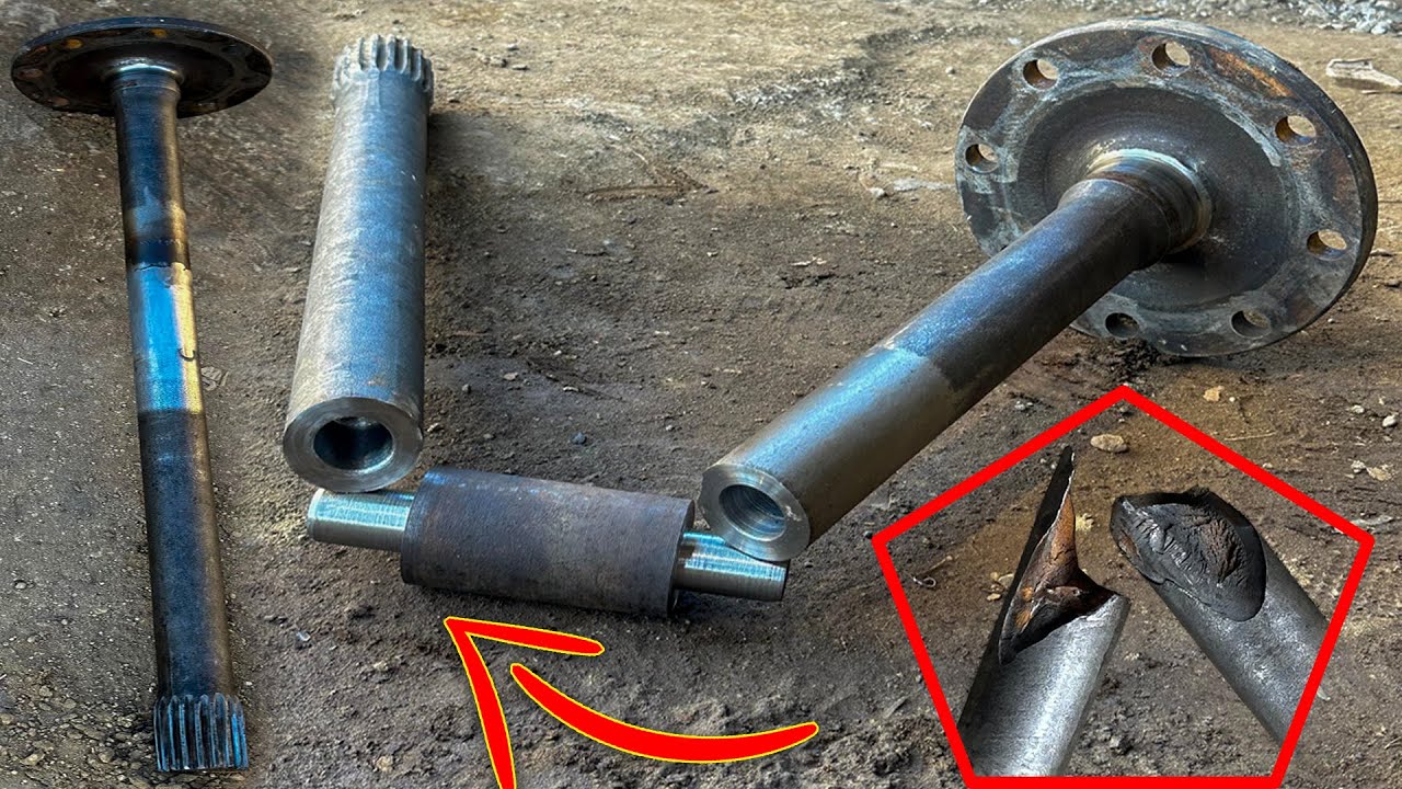 Amazing Repairing of A Broken Rear Axle (Like a Sword) With Unique ...
