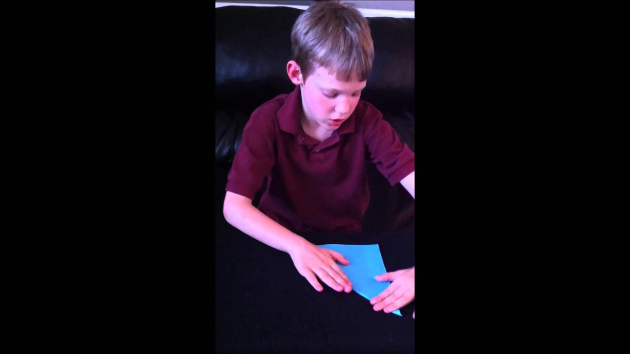 How to fold an Origami Tent - YouTube