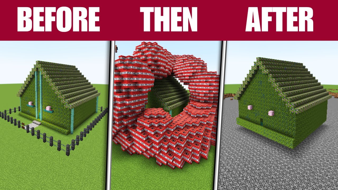 I Built a NON-destructible House in Minecraft - YouTube