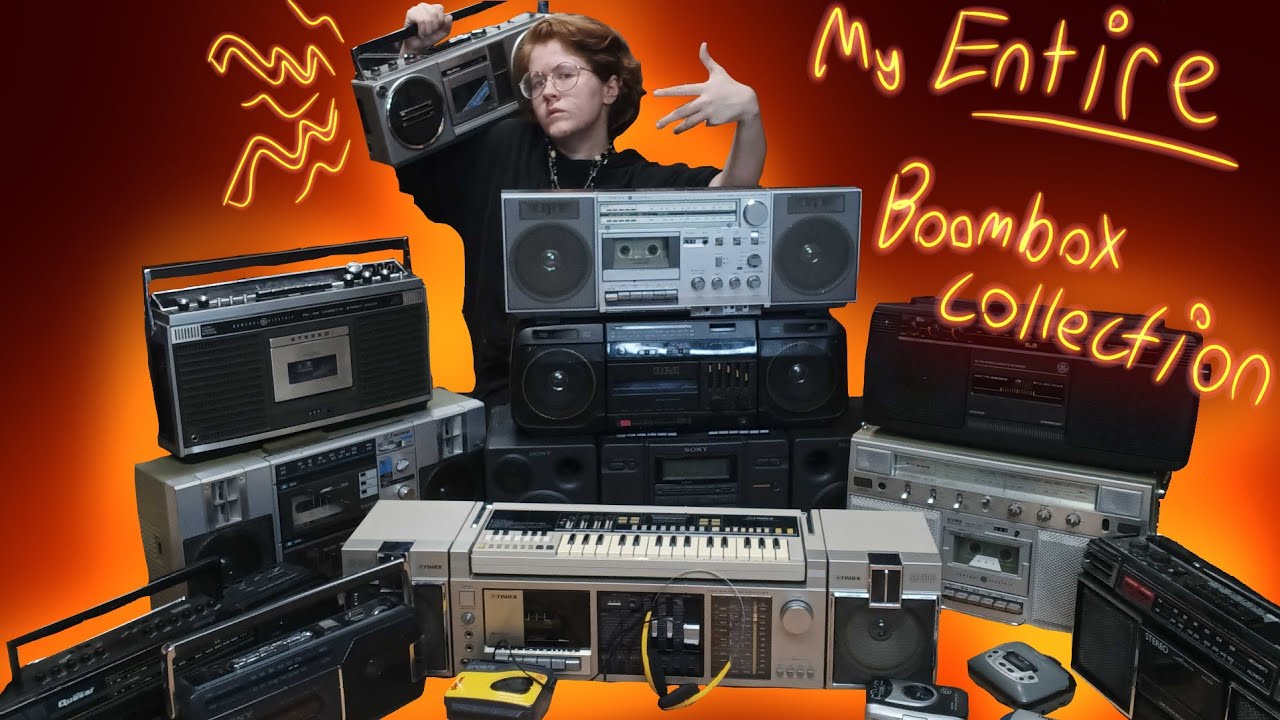 My ENTIRE Boombox Collection So Far! ( yes, that's a KEYBOARD) - YouTube