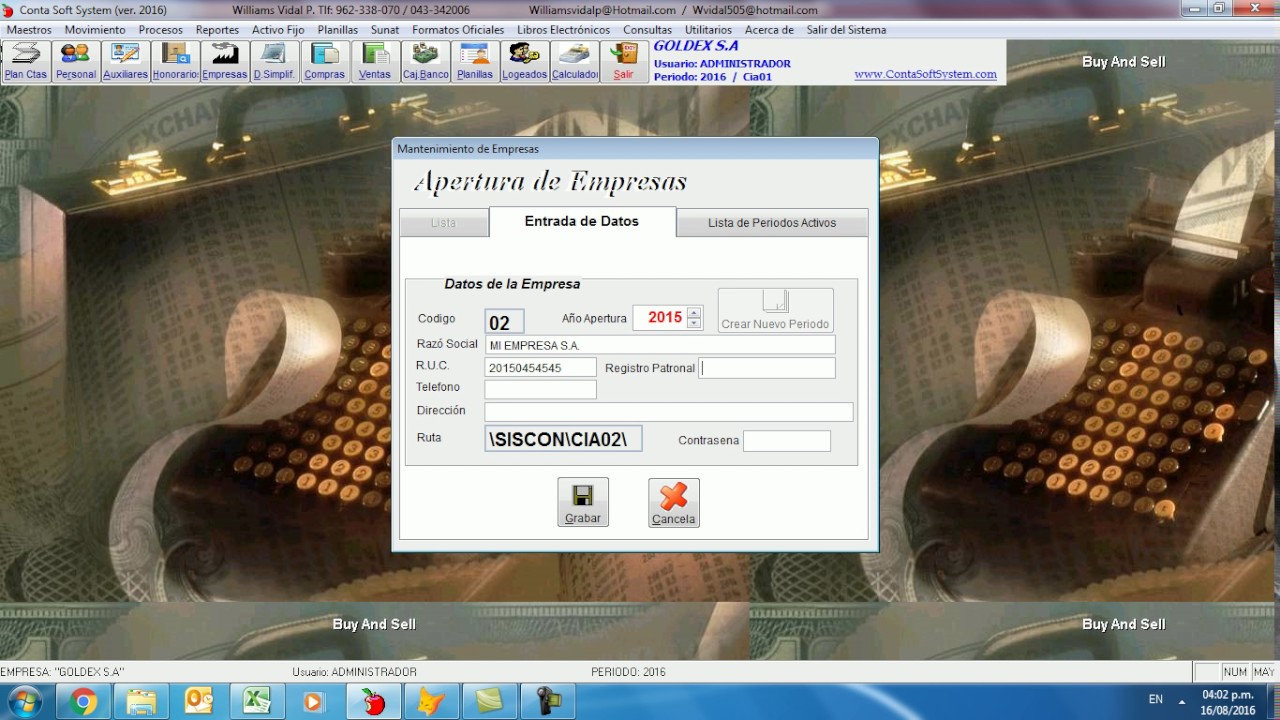 TUTORIAL CREACIÓN DE EMPRESAS, Software Contable - YouTube