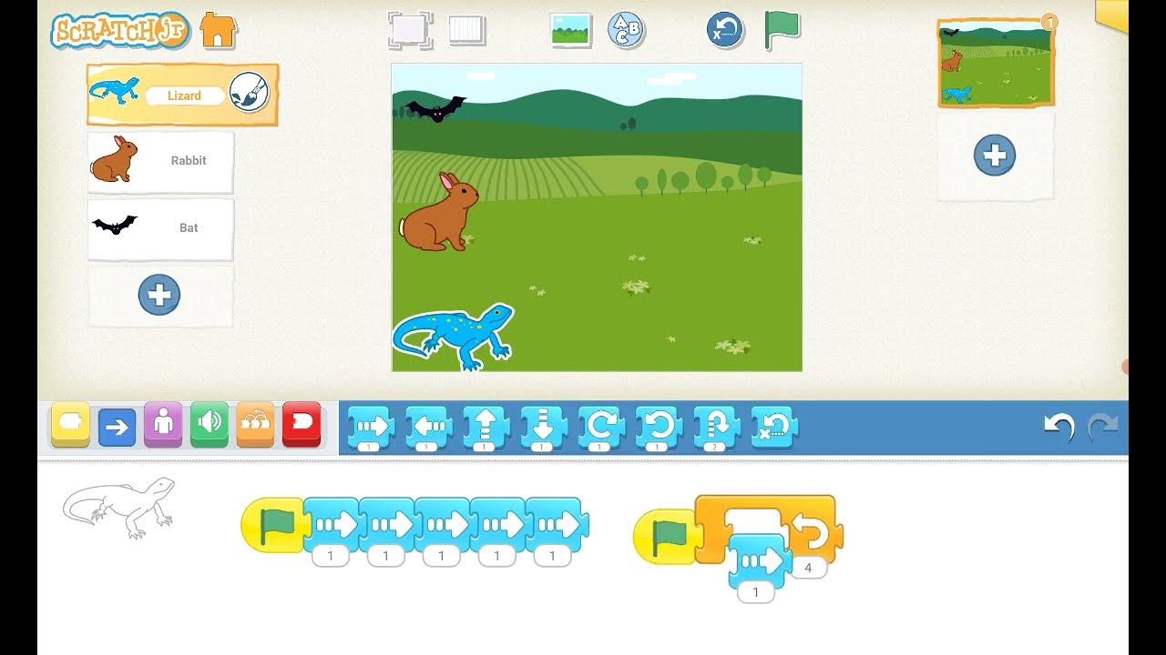 ScratchJr - Control blocks - YouTube
