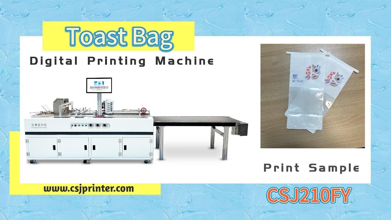 CSJ210FY Automatic Toast Bread Bags Digital One Pass Printing Machine ...