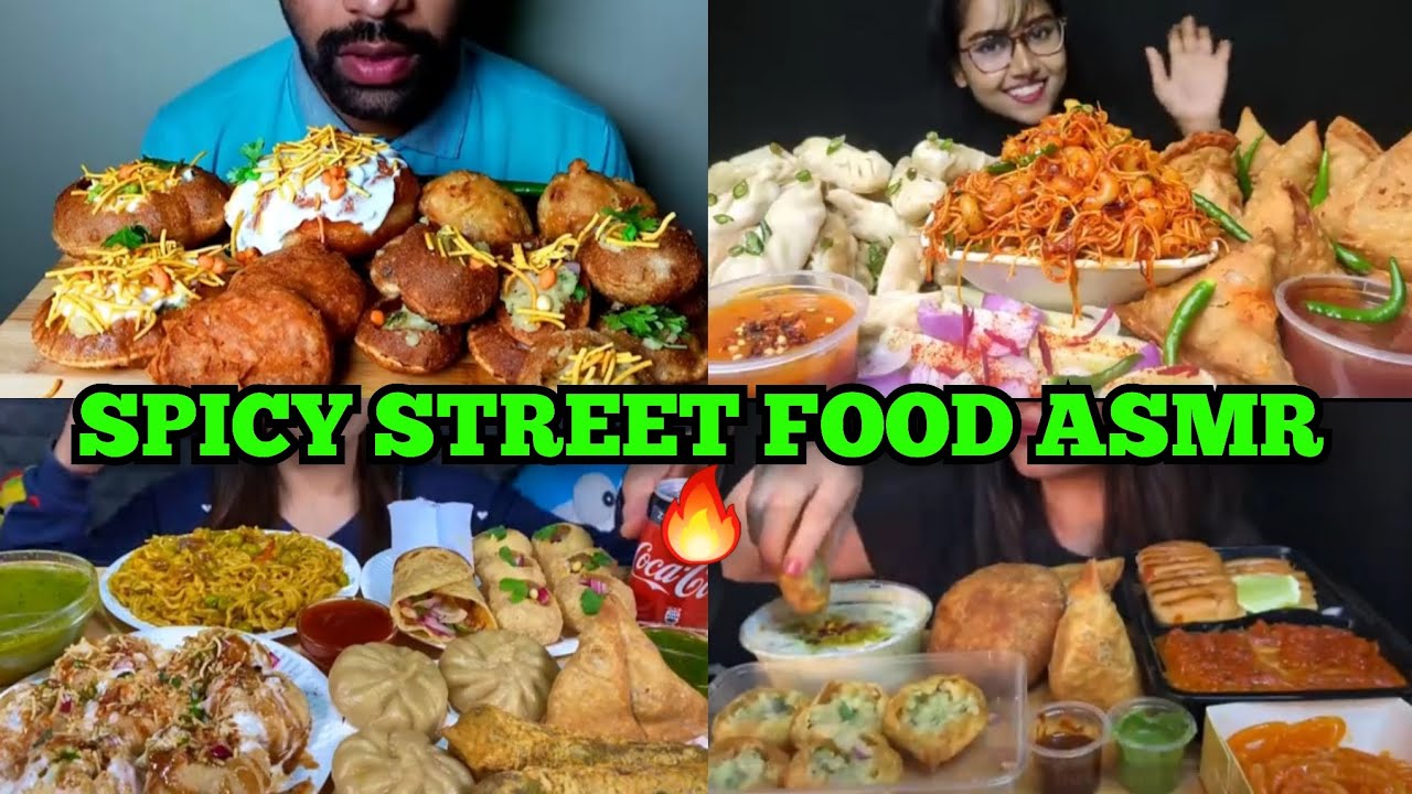 ‼️SPICY STREET FOOD ASMR🔥 COMPILATION‼️ - YouTube