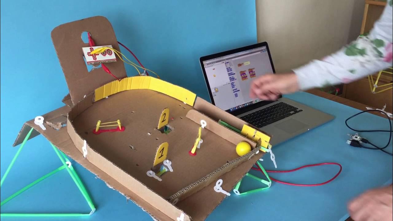 Pinball with MakeyMakey by Strawbees - YouTube