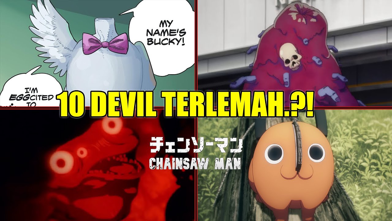 10 IBLIS/DEVIL TERLEMAH PADA MANGA CHAINSAWMAN..!! | Tak Ditakuti Sama ...
