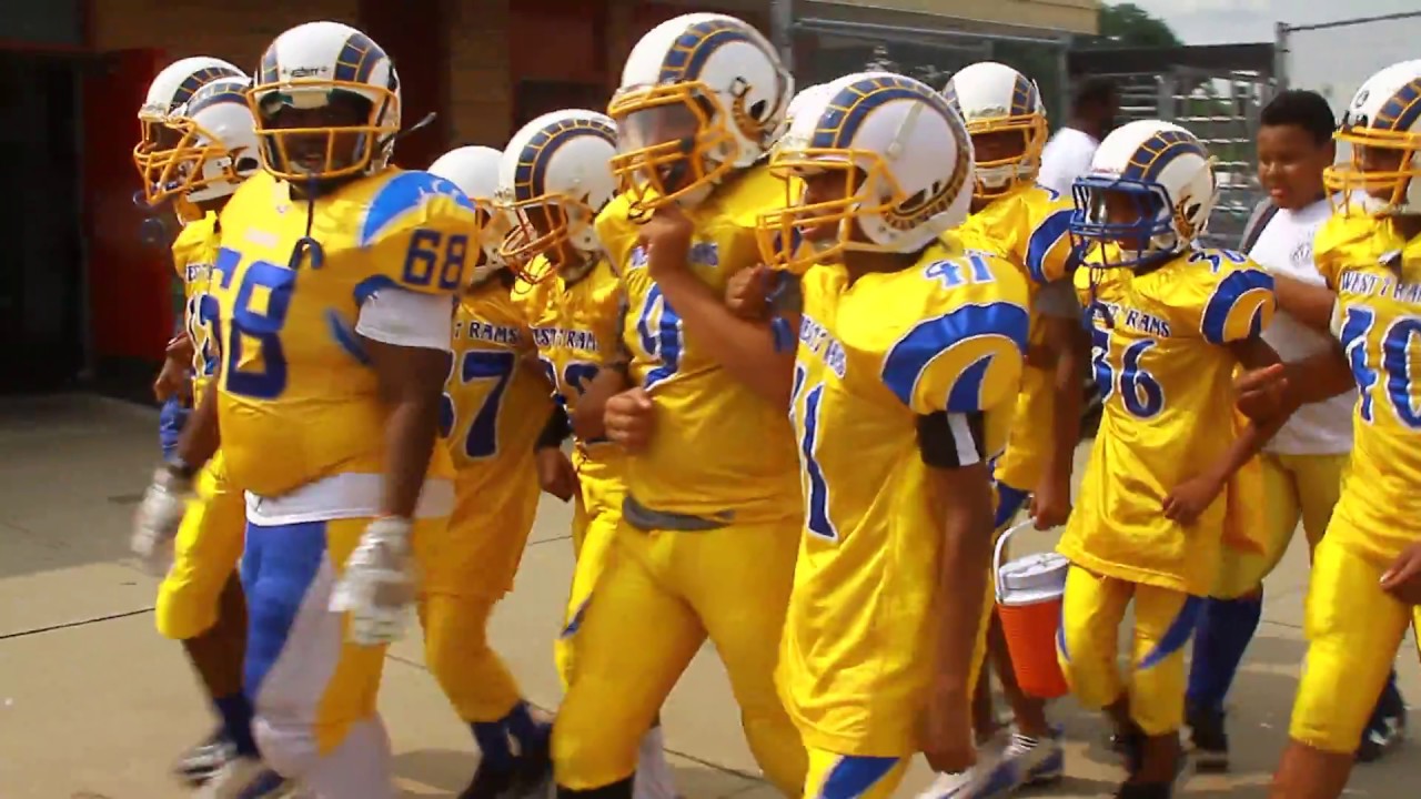 West Side Rams Enters the Field for the 1st Time 2018 - YouTube