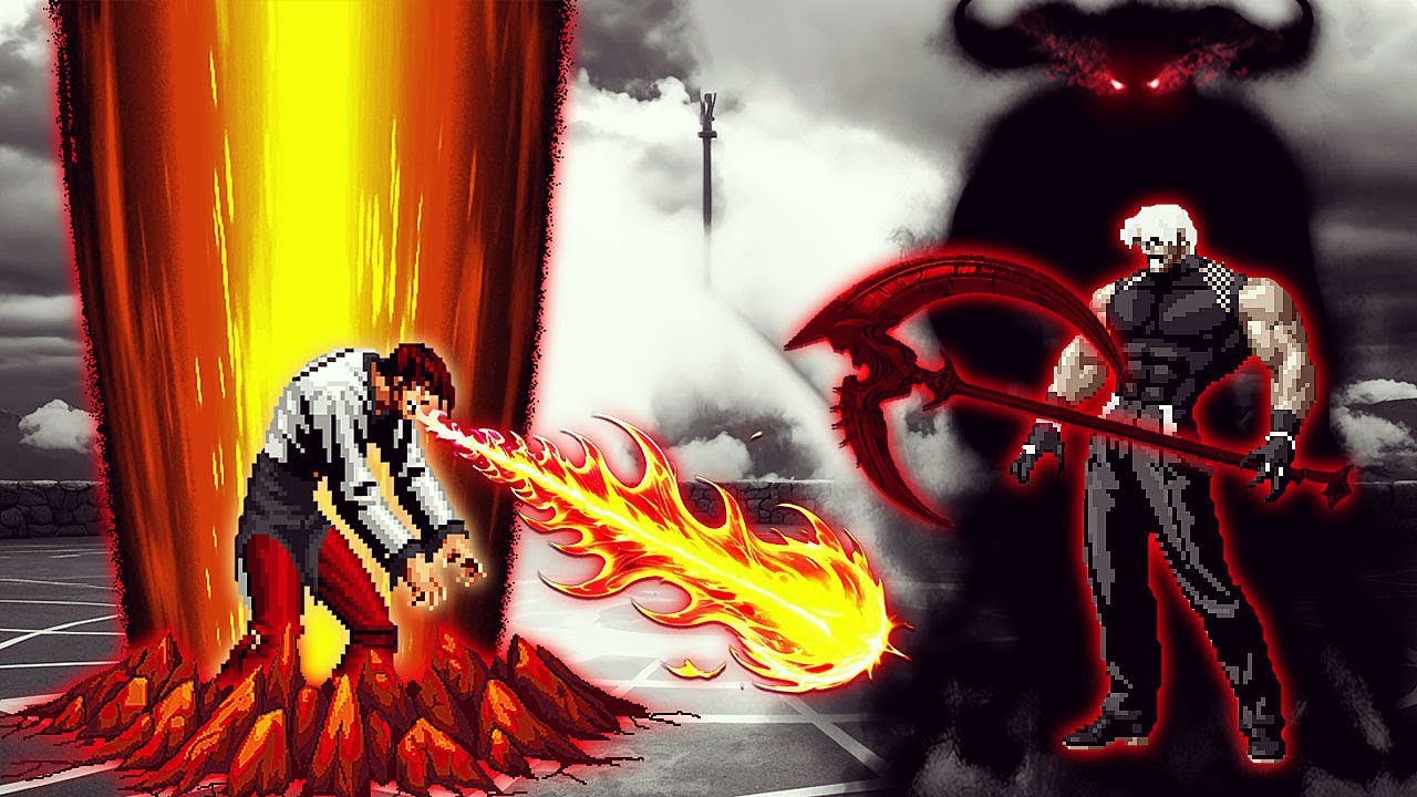 [KOF Mugen] Iori Yasakani FL Team Vs New Final Rugal Team - YouTube