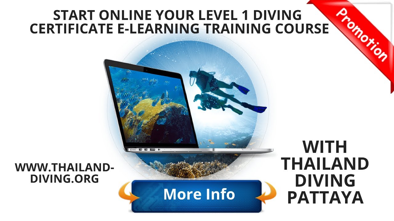 🖥️start online your scuba level1 #ADIP diving certificate elearning training course, thailand ...