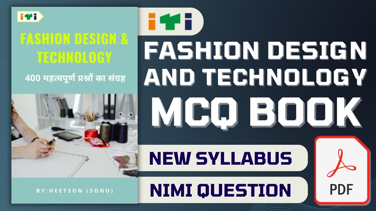 ITI Fashion Design and Technology MCQ Book PDF | CTS Bharat skill ...