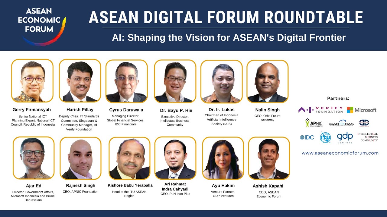 ASEAN DIGITAL FORUM - AI: Shaping The Vision for ASEAN’s Digital ...