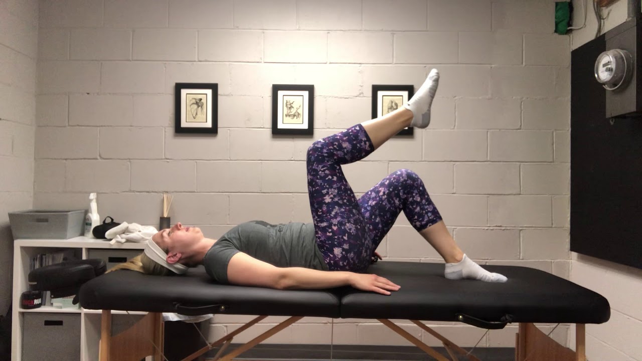 Abdominal stabilization level 3 - YouTube