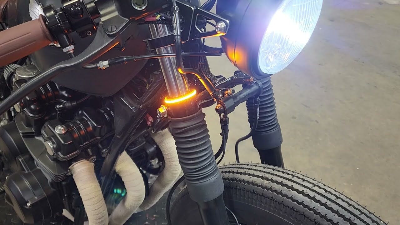 CB750 Cafe Racer LED Turn Signals - YouTube