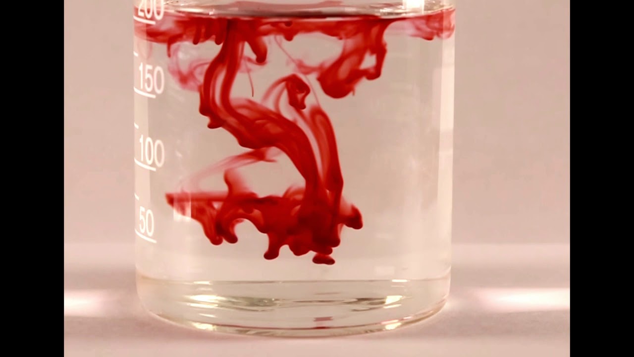 red ink diffusion - YouTube