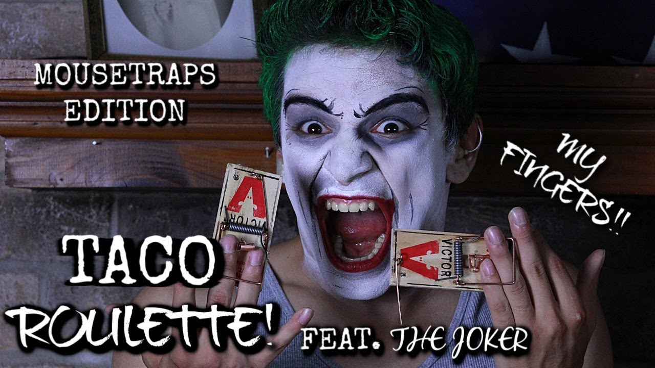 The Joker Plays With Mousetraps For Tacos! Challenge (MY FINGERS HURT ...